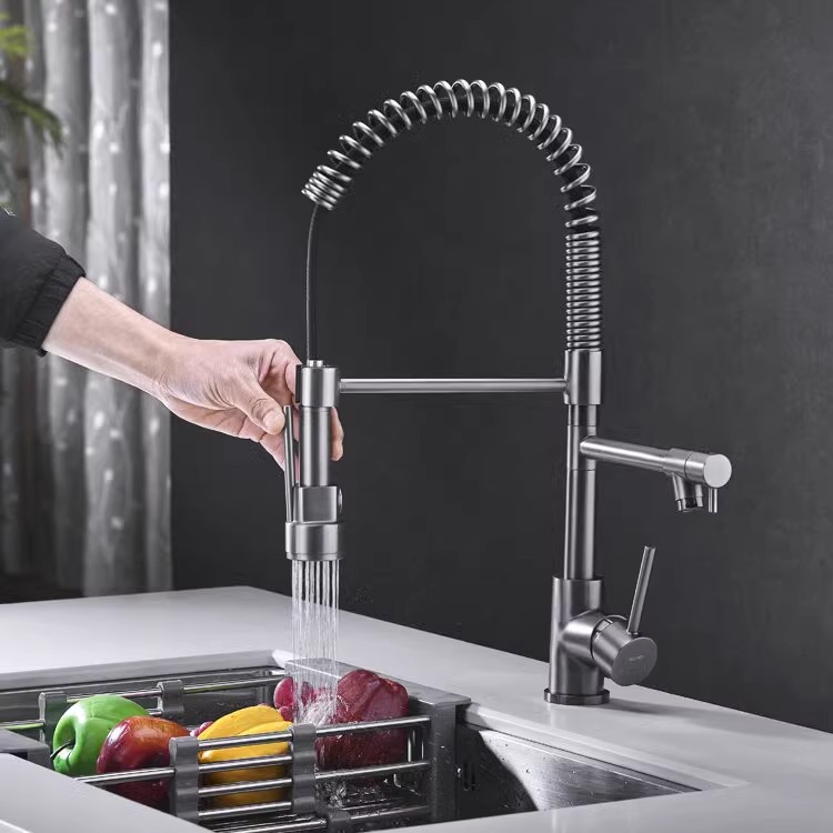 Kitchen spring faucet sink faucet Kitchen hot and cold faucets ...