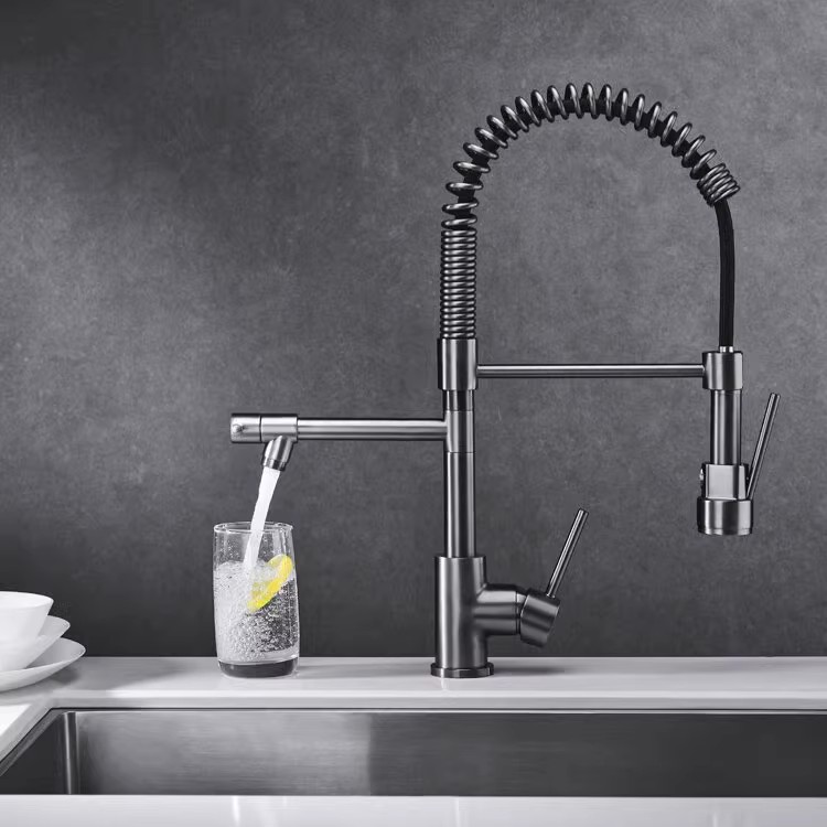 Kitchen spring faucet sink faucet Kitchen hot and cold faucets ...