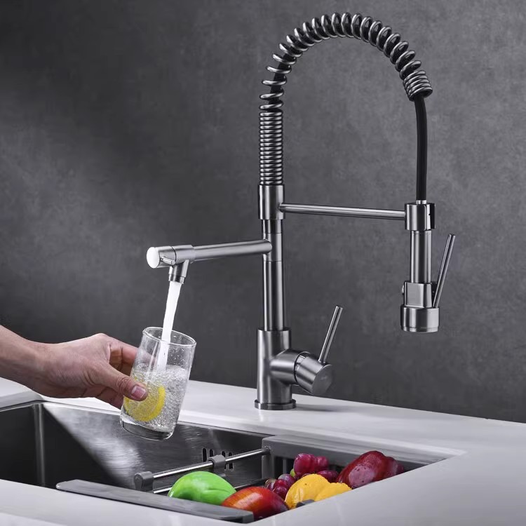 Kitchen spring faucet sink faucet Kitchen hot and cold faucets ...