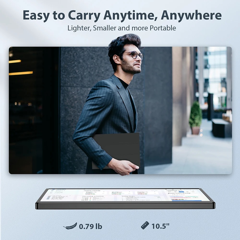 [🔥10.5 inch External Monitor🔥]Eyoyo Miktver 10.5 Inch Small Monitor ...