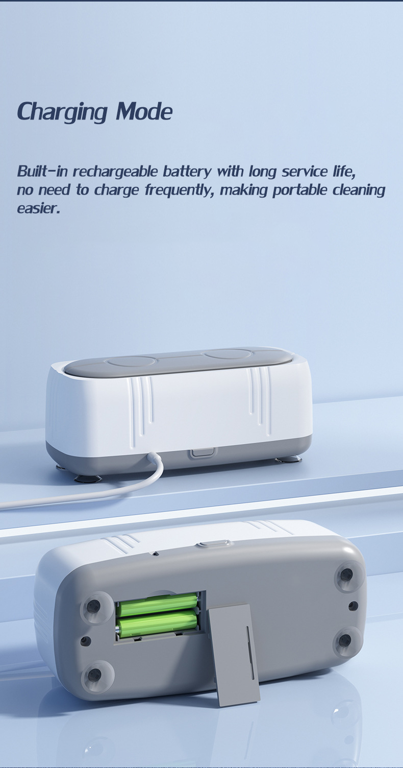 Dual engines for super cleaning power ultrasonic glasses cleaner Made ...