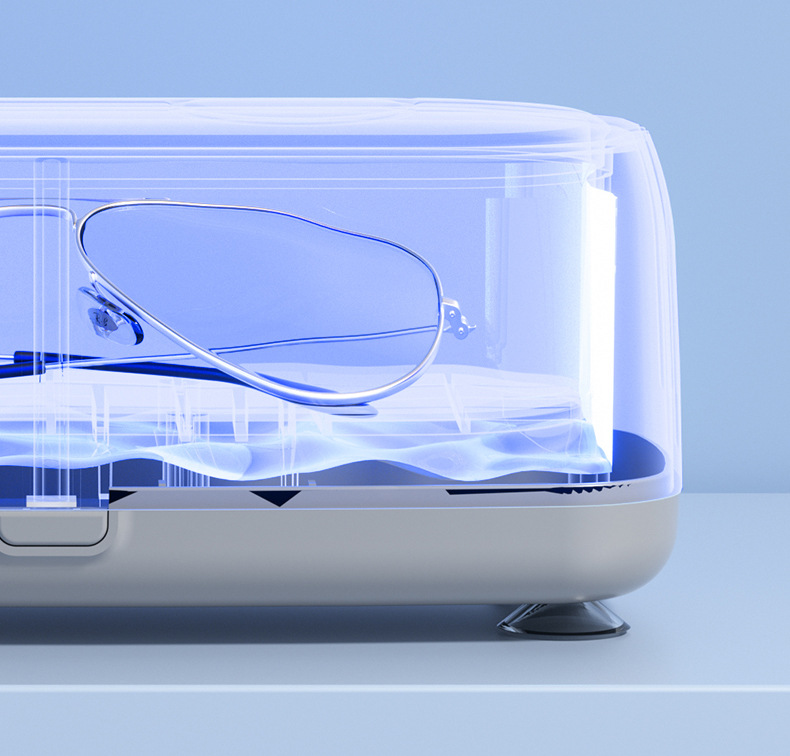 Dual engines for super cleaning power ultrasonic glasses cleaner Made ...