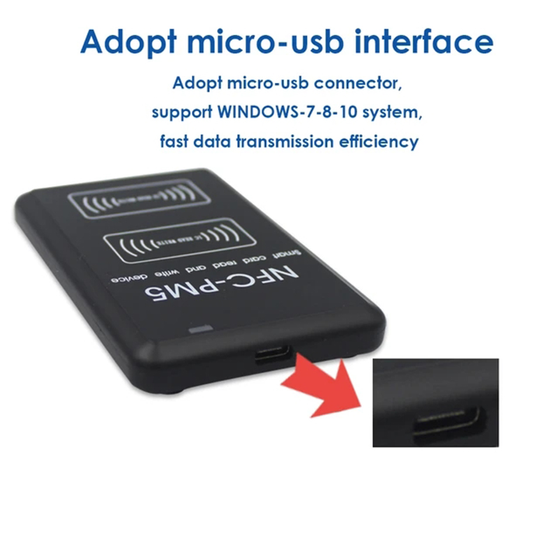 Dual-frequency 125KHZ 13.56MHZ NFC PM5 IC/ID Duplicator RFID Reader ... Dual-frequency 125KHZ 13.56MHZ NFC PM5 IC/ID Duplicator RFID Reader ...