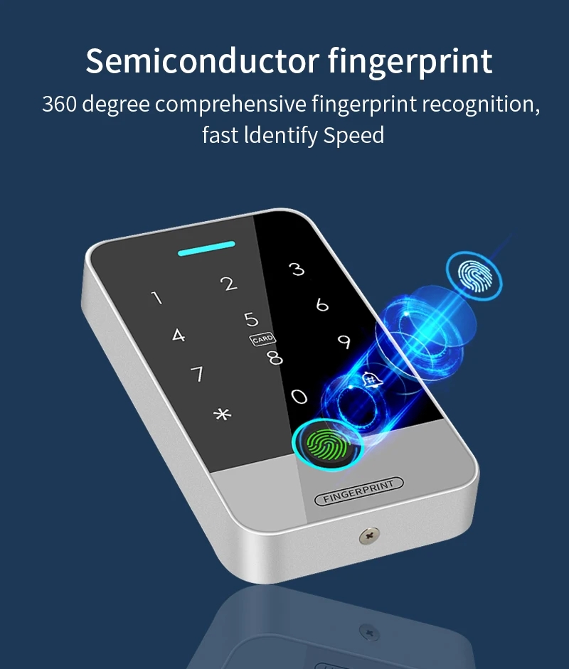 IP67 Access Control Door system Tuya RFID 13.56Mhz NFC Bluetooth Fingerprint Keypad work with ...