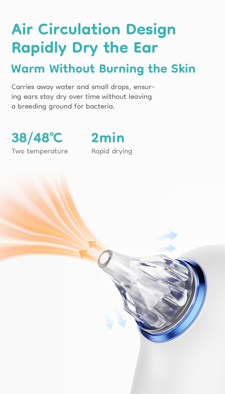 Dr.isla Electric Ear Dryer Rechargable Ear Water Dryin Portable ...