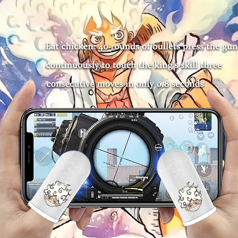 【COD】Hy One Piece 【Luffy】Gaming Finger Sleeve gloves Touch thumb (2PCS ...