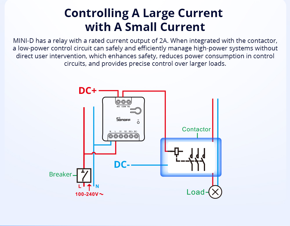 SONOFF MINI-D Wi-Fi Smart Switch First MINI Dry Contact Relay Device ...