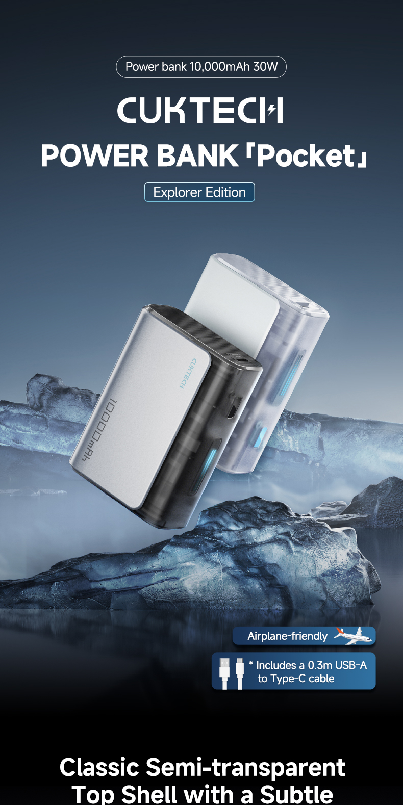【3C Certification】CUKTECH Mini Power Bank 10000mAh 30W Max Fastcharging ...