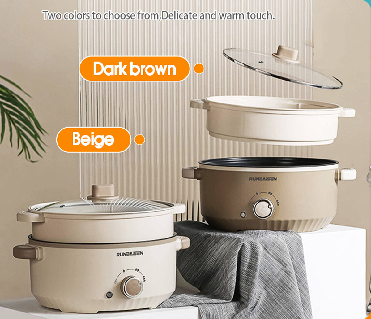 (1 year warranty) 3L Large Capacity Multifunctional Electric Cooker Non ...