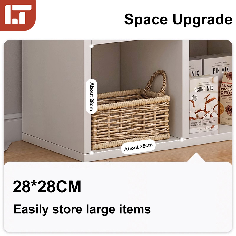 L Shape Study Table Meja Belajar Study Table with Bookshelf Dressing ...