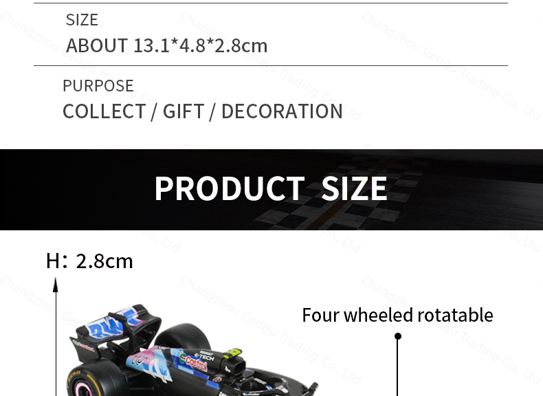 Bburago 1:43 BWT Alpine 2024 A524 #10 #31 F1 Racing Formula Car Static ...