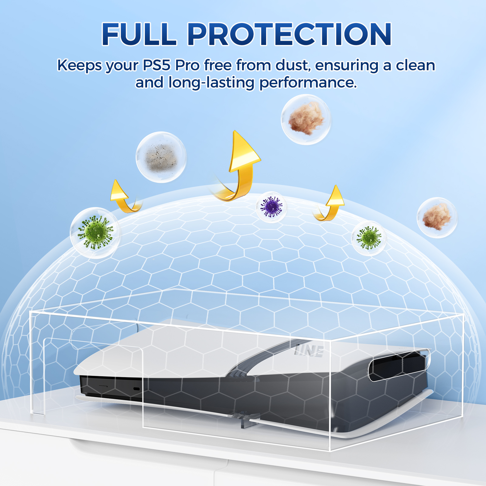 IINE Acrylic Dust Cover for PS5 Pro / Acrylic Material & Dustproof ...