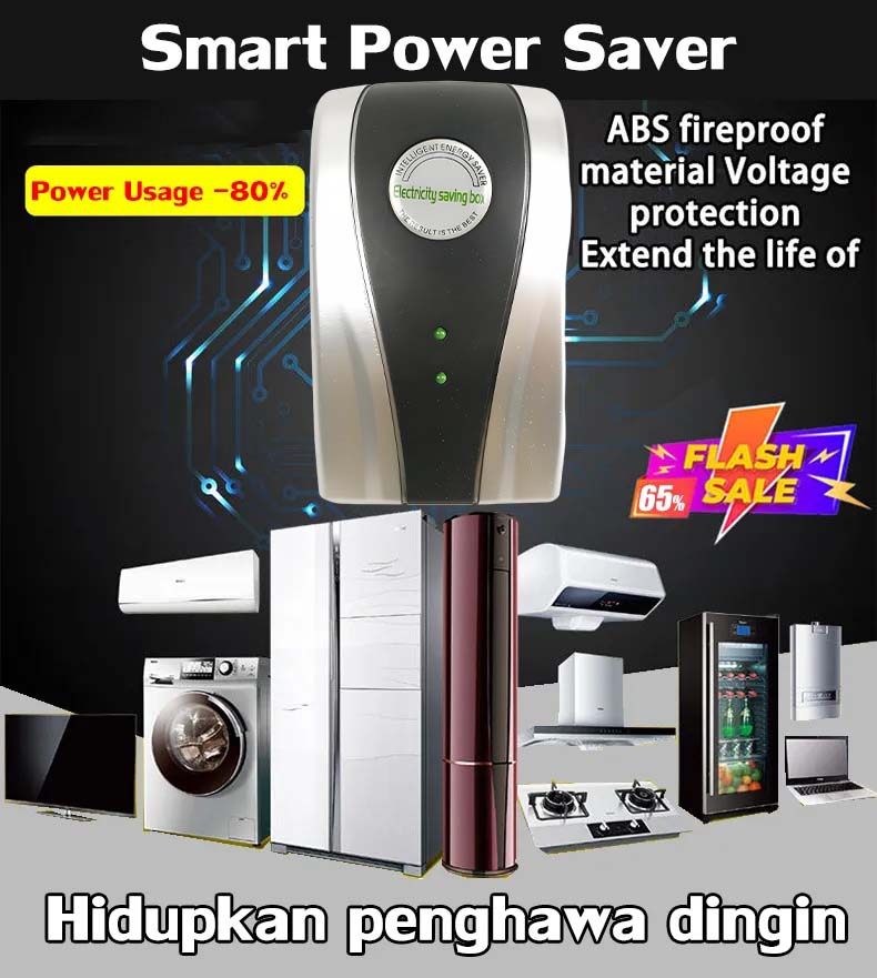 UK Plug energy Saving Box electricity saver Just plug in and go save ...