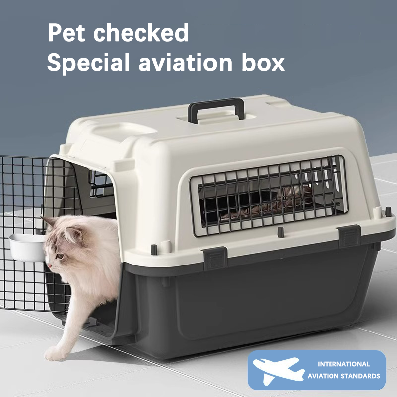 Pet Carrier Box Airline cat dog Carrier Travel Transport Box New ...