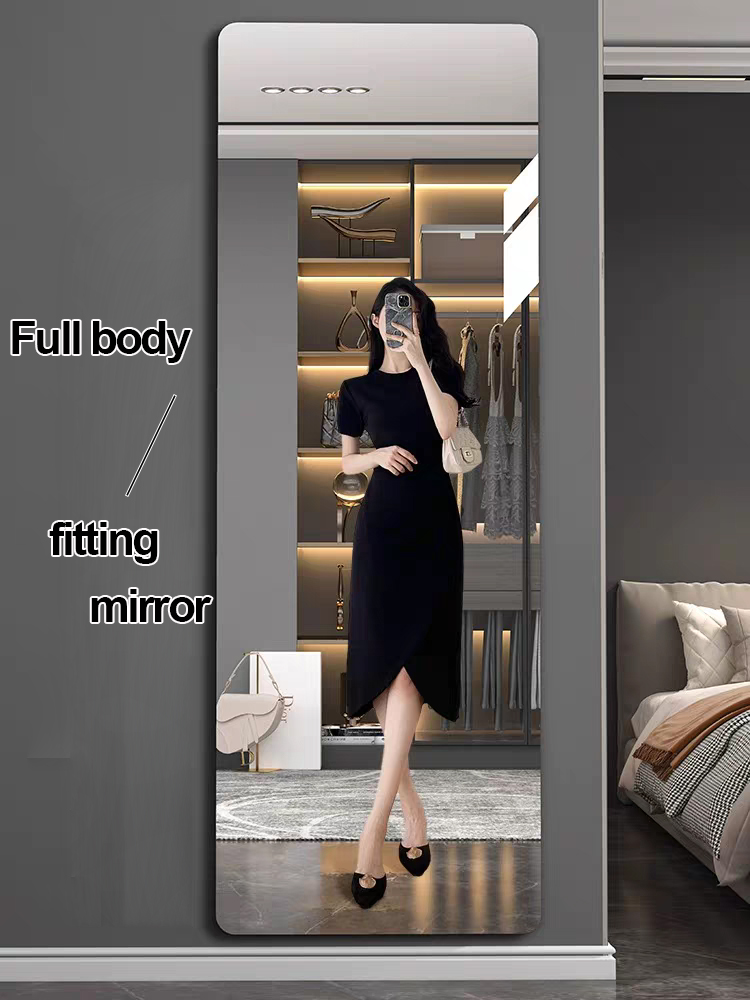 HD Flexible Acrylic Full body mirror DIY Self-adhesive Square Mirror ...