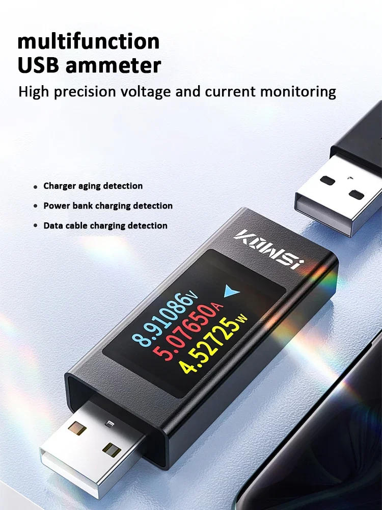 Type-C/USB Current and Voltage Monitor Multi-function Digital Display ...