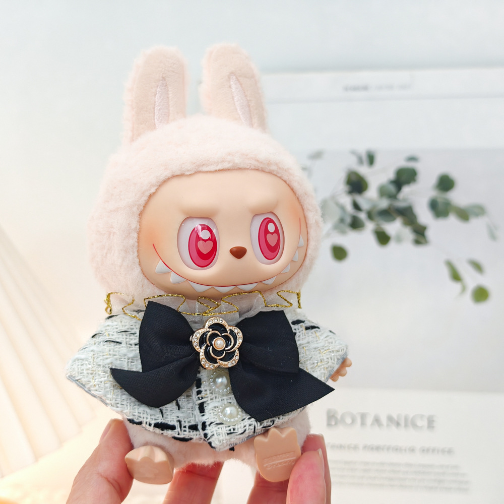 labubu rough coat dress for V1/V2 labubu dolls. | Shopee Malaysia