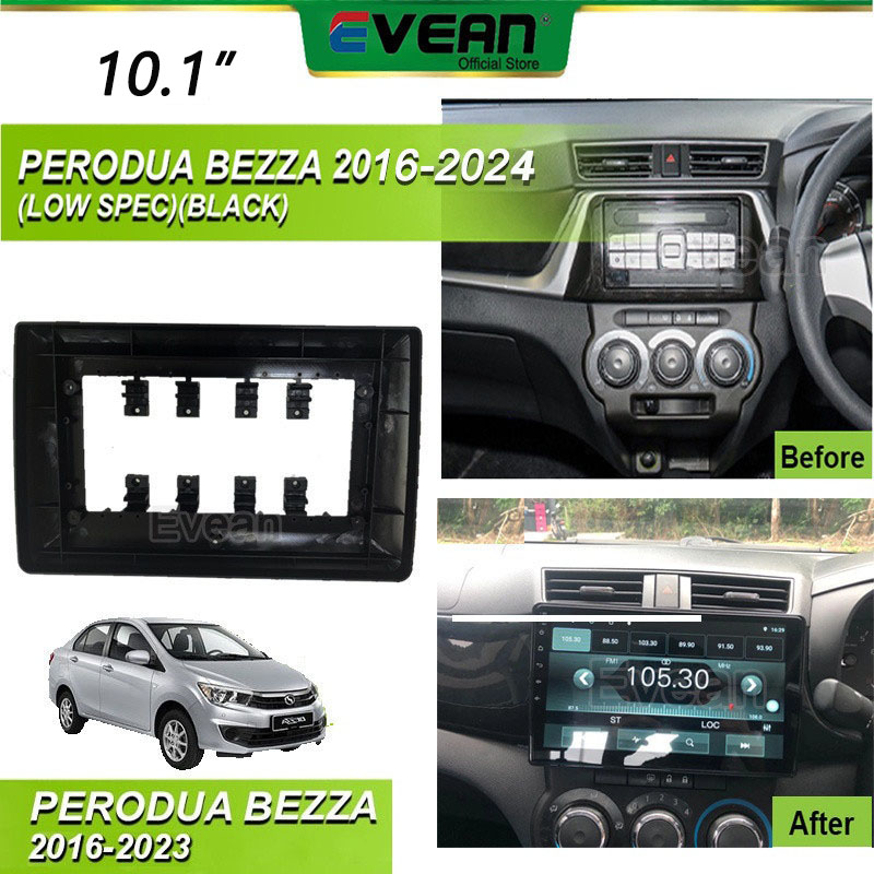 Evean Android Player Casing 10"/9" Perodua Bezza 2016-2024 10inch Frame ...