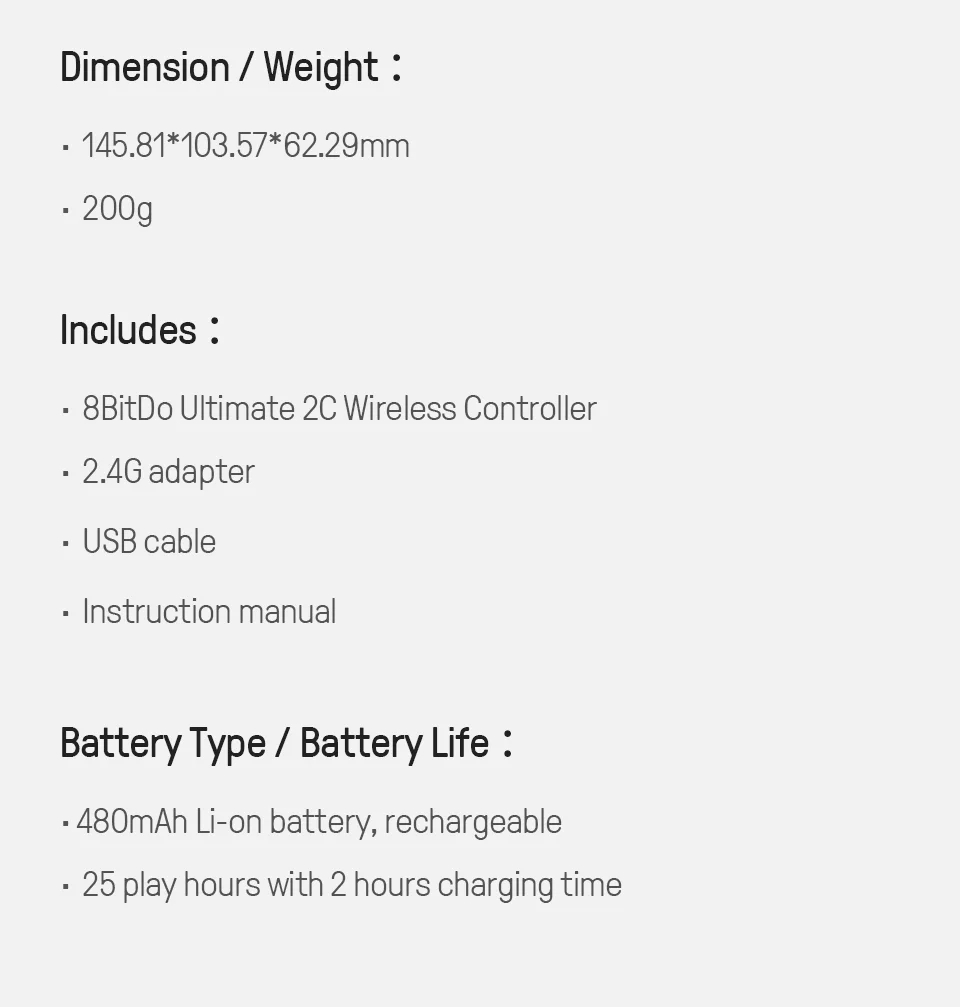 8BitDo New Ultimate 2C Wireless Gaming Controller for PC, Windows 10 ...