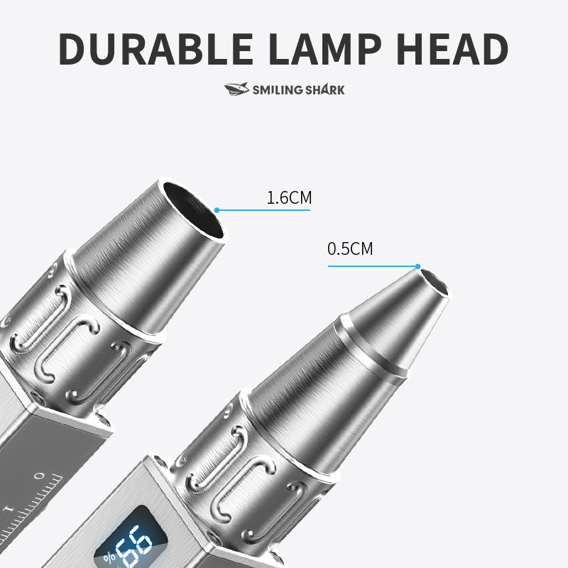 Smiling Shark ZYD215 LED Torch Light 7Mode Super Bright Identification ...