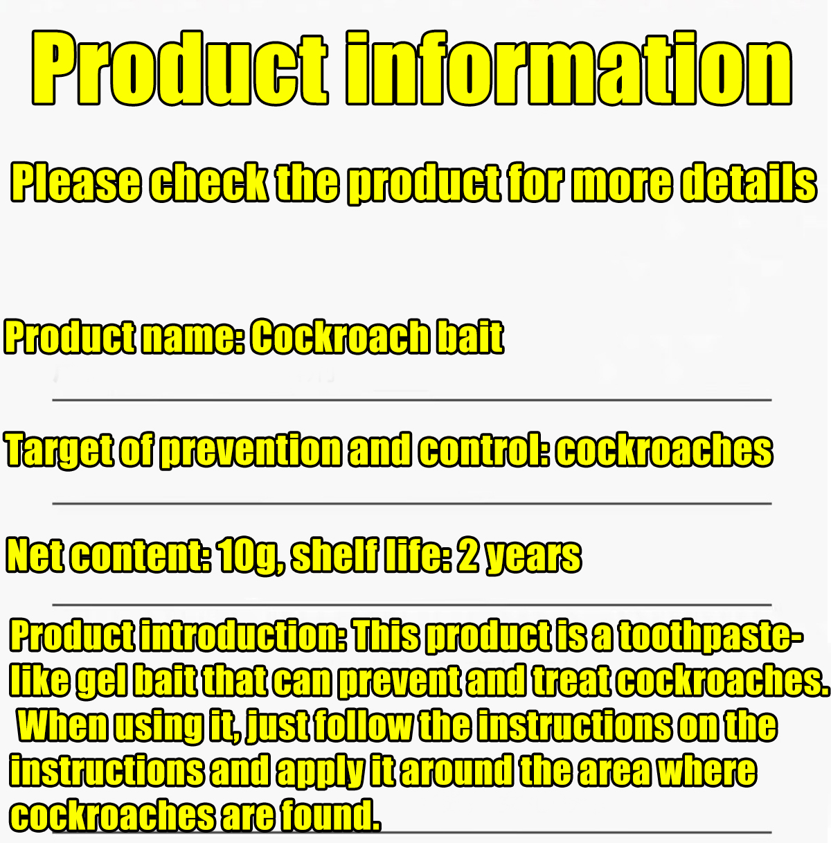 3 Years of cockroach-free Cocroches killer 10g Cockroaches trap Racun lipas rumah Malaysia Ready ...