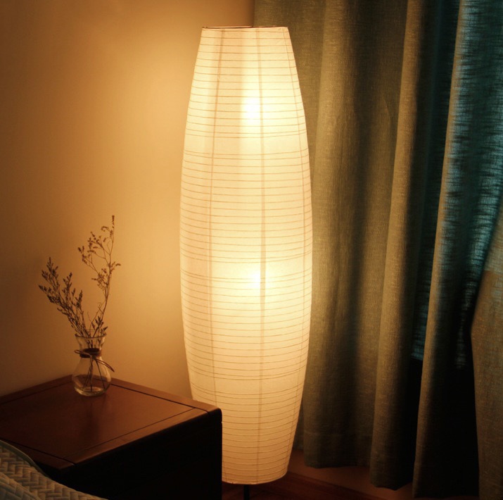 [Fast delivery] White Paper Lamp Shade Nordic 100x32cm Standing Lamps ...