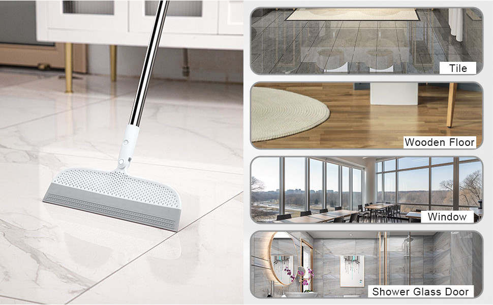 Joybos® Magic silicone broom sweeper Clean floor water and hair ...