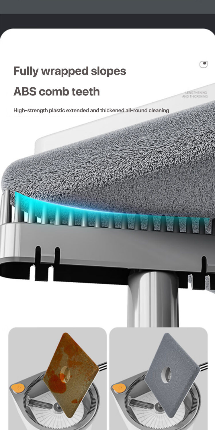 Joybos® Square Spin Mop Manual Press 360° Centrifugal Dehydration ...