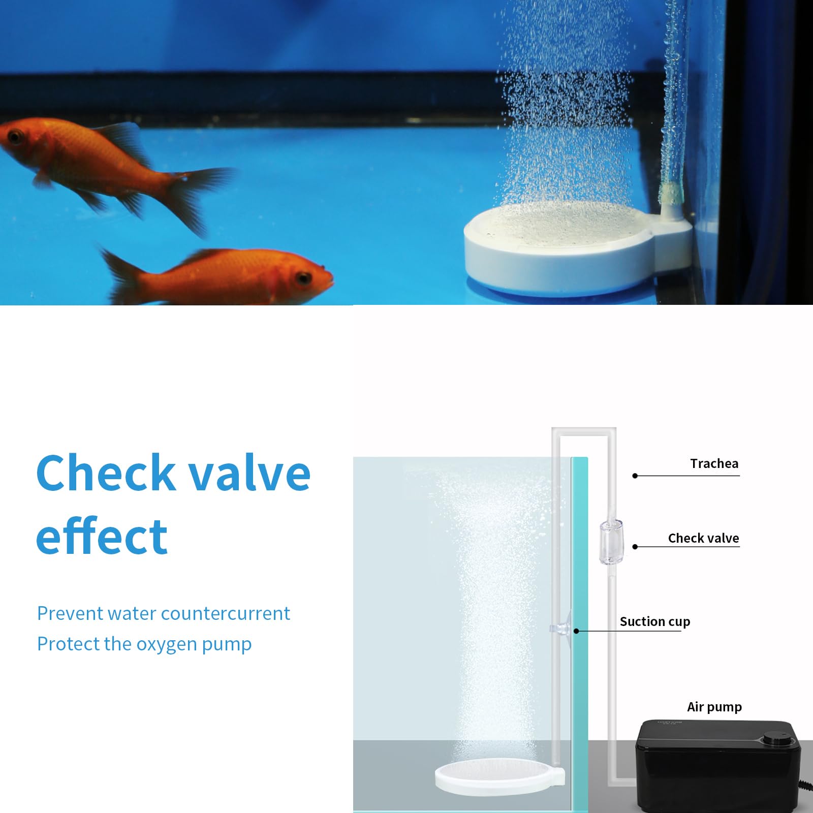 Air pump fish tank nano air plate atomizing bubble stone aeration head ...