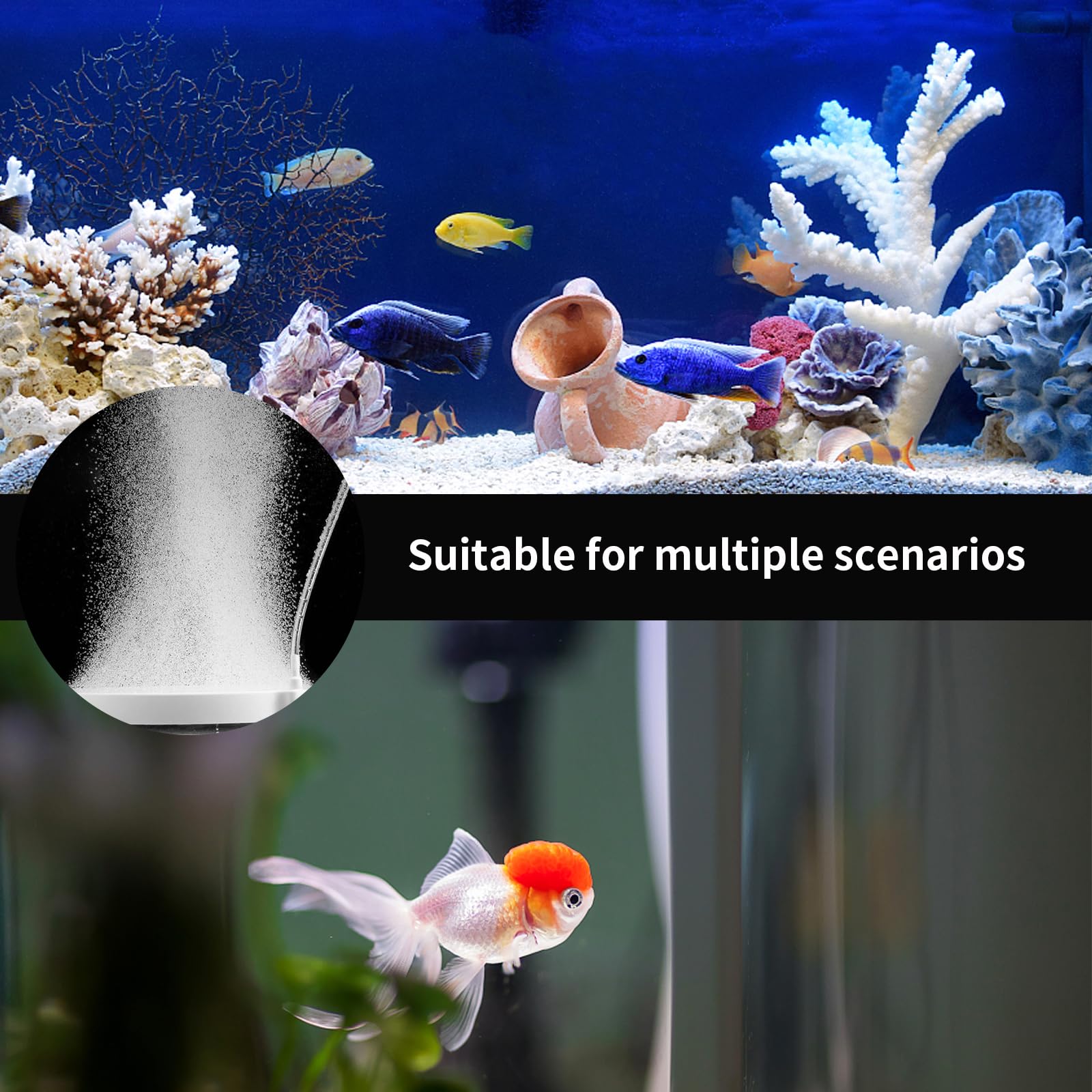 Air pump fish tank nano air plate atomizing bubble stone aeration head ...