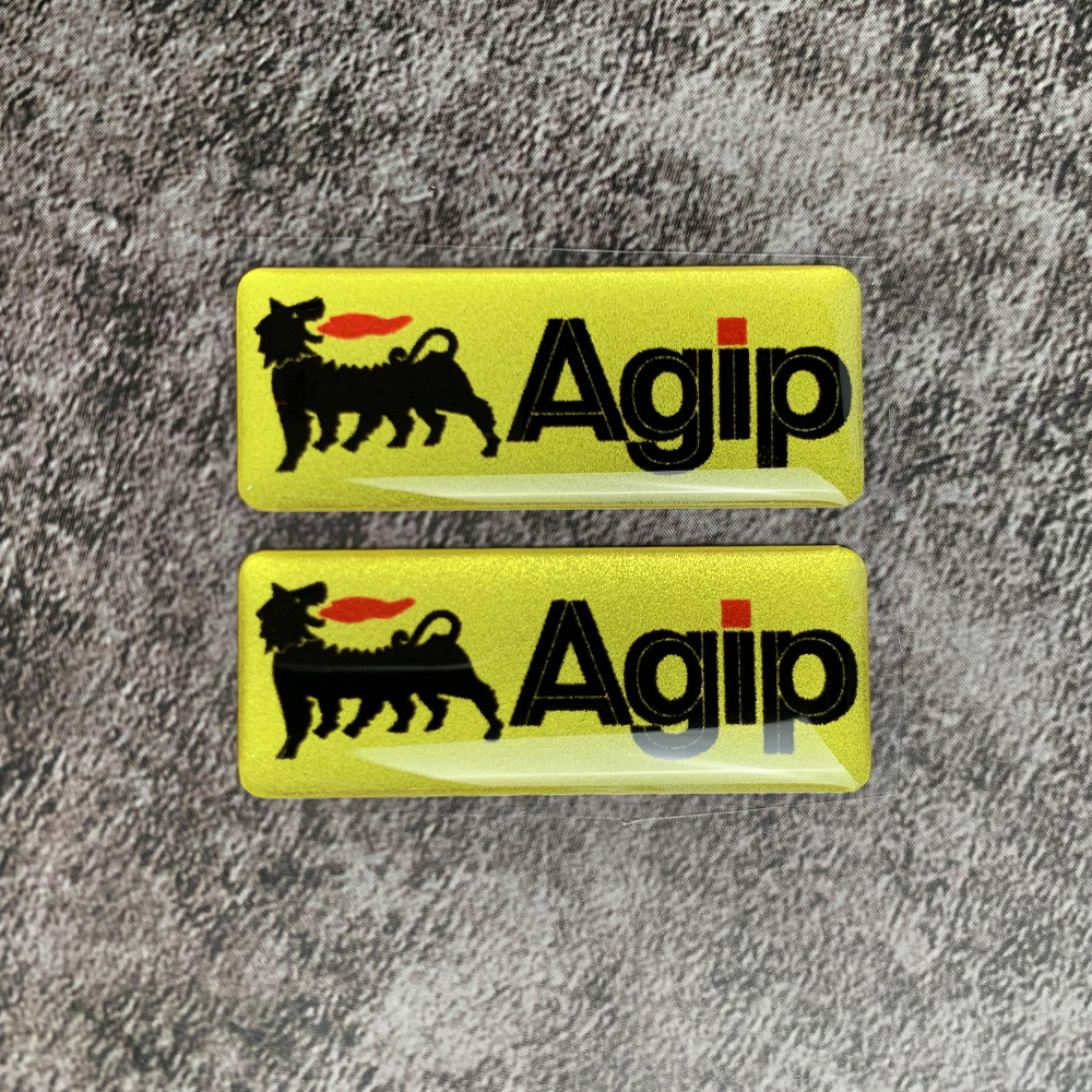 Agip Logo Sticker Reflective Motor Oil Helmet Motorcycle Stickers ...