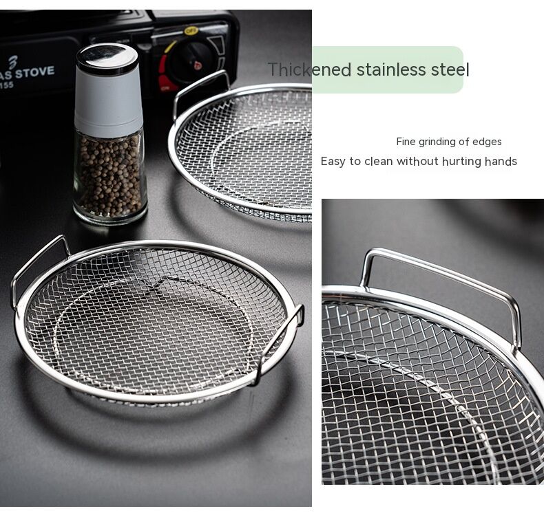 Kitchen Oil Strainer Pan Stainless Steel Frying Oil Strainer Pan Fine ...