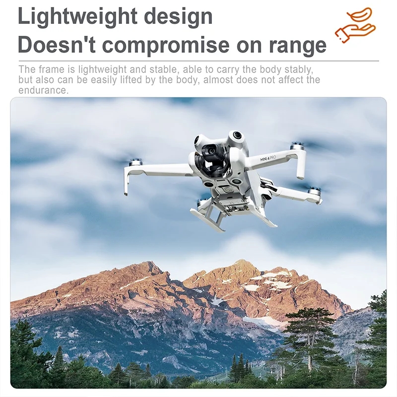 LED Light Foldable Landing Gear Quick Release Extended Landing Skid Leg ...