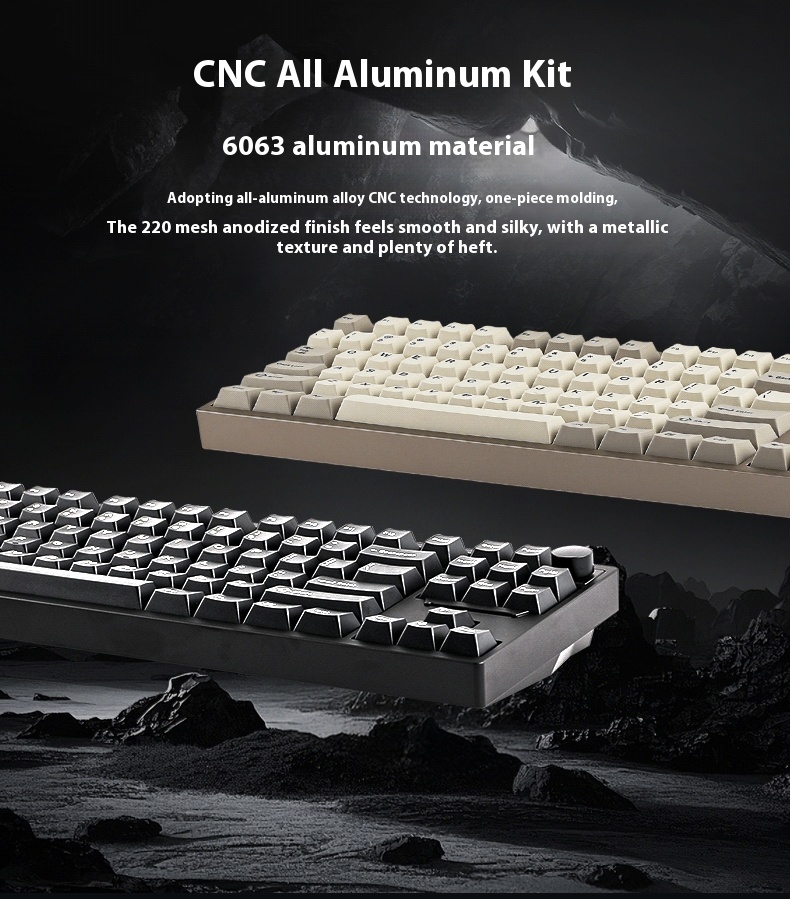 EPOMAKER P87 Aluminum Wireless Mechanical Keyboard 75% Hot swappable RGB GASKET Custom Gaming ...