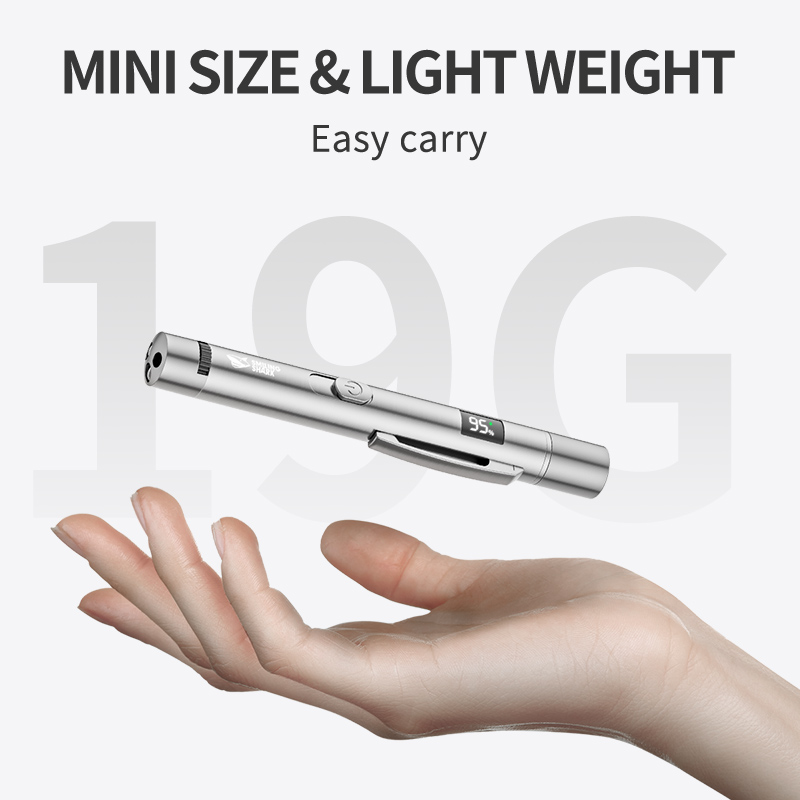 SmilingShark SD5313 Magnetic Torch Light Super Bright Red Laser Pointer 365nm Purple Flashlight ...