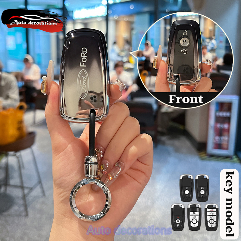 Ford car key case Transparent gradient key case suitable For Ford Next ...