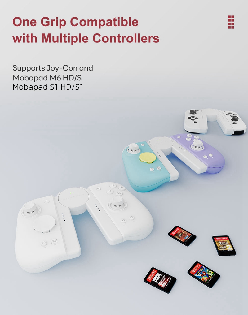 MOBAPAD Switch Charging Grip Set Compatible with Joy-Con Mobapad M6 HD/Mobapad M6S/Mobapad S1 HD ...