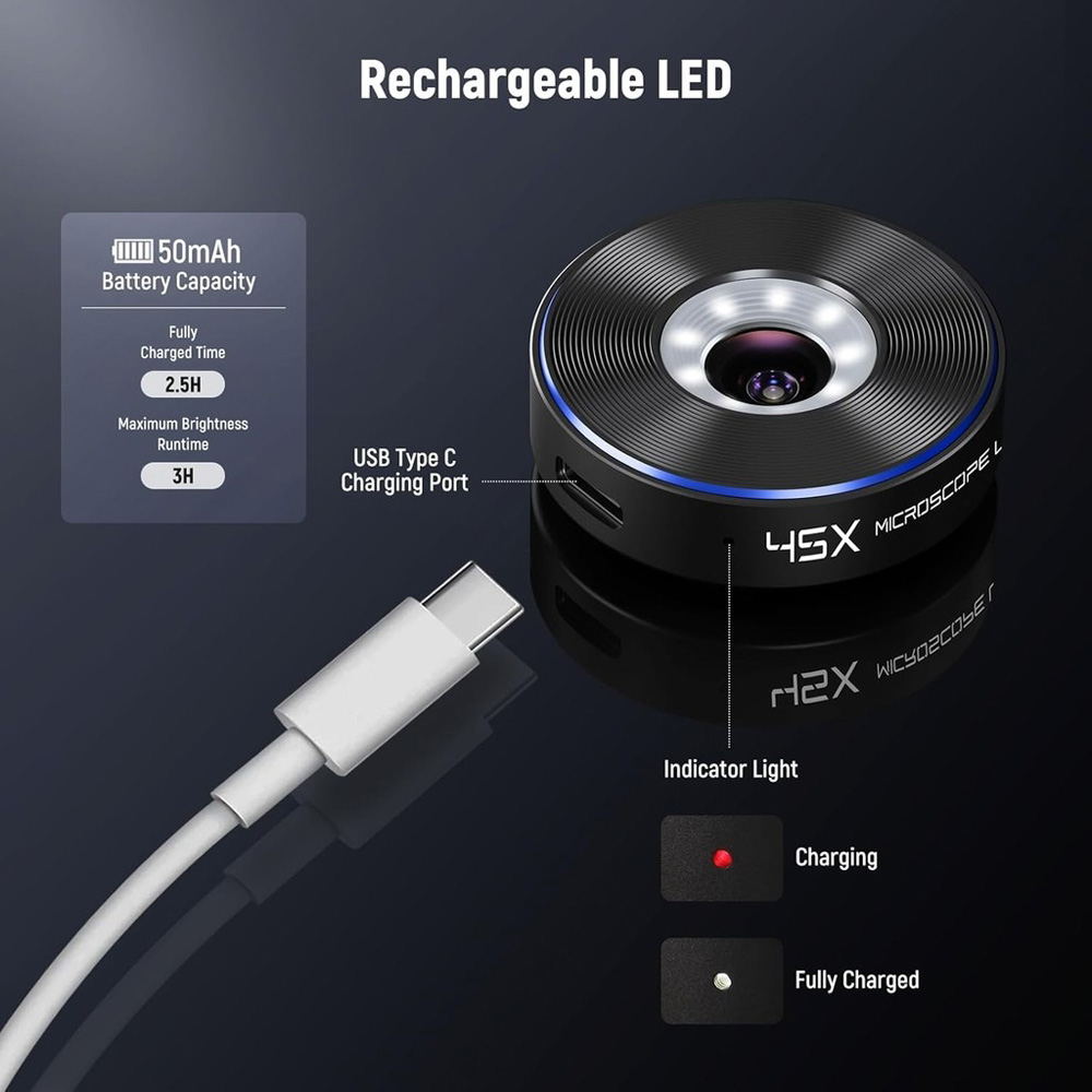 NEEWER LS-32 Pro 45X Mini Pocket Microscope Phone Lens (17mm) | Shopee ...