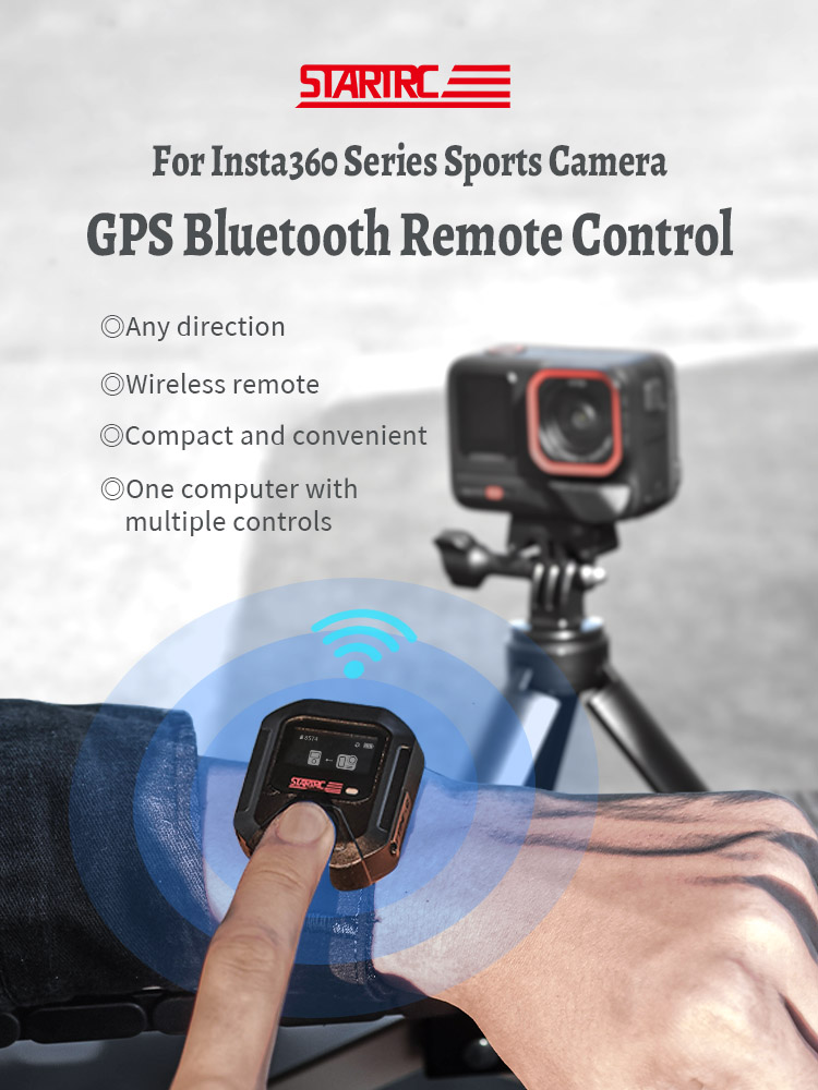 For Insta360 GPS Operation Remote Applicable Insta360 X4/X3/ACE/ACE PRO/Insta360 GO3/GPS Smart ...