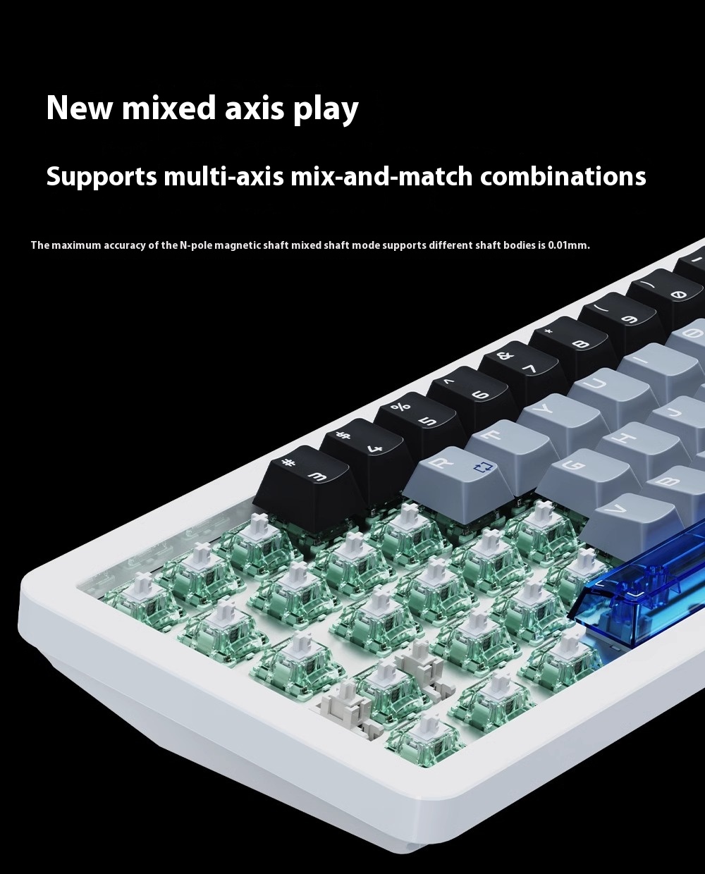 VTER JEET65 Wired Magnetic Mechanical Keyboard 65% Hot swappable RGB 0 ...