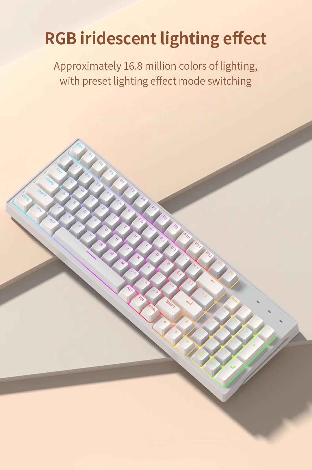 Acer Wireless Keyboard And Mouse Set Bluetooth 2 4g Wireless Connection Light Effect Type C