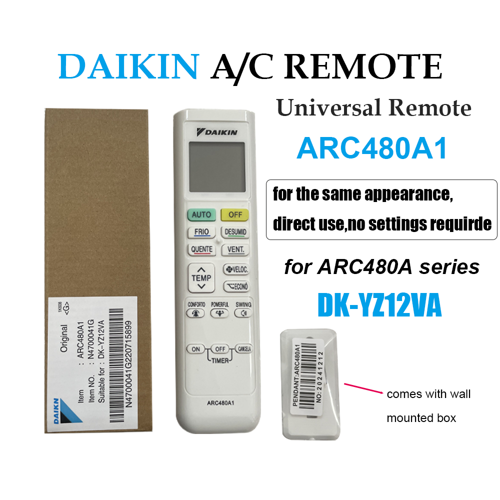Genuine Universal Remote Control DAIKIN Air Conditioner Remote Control ...