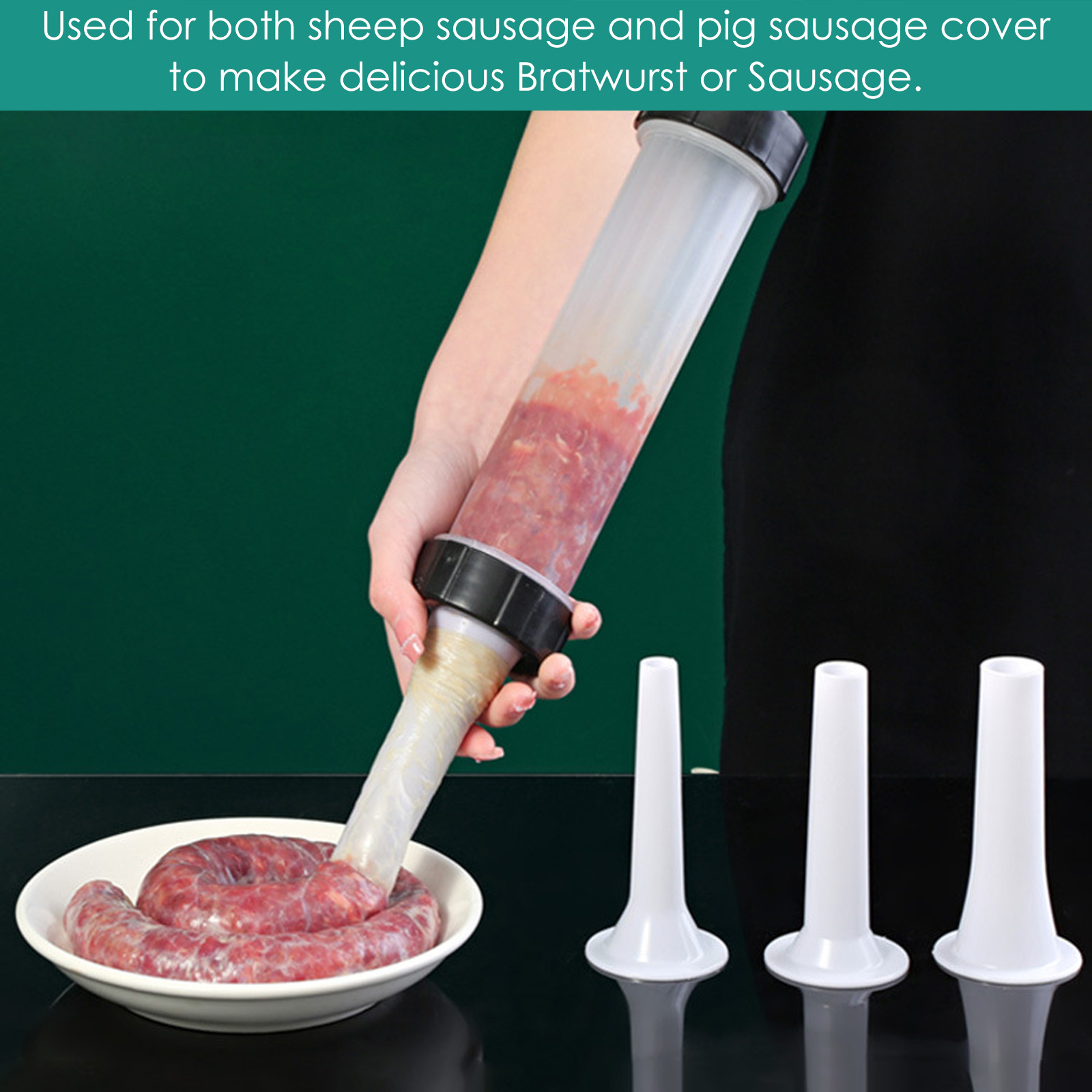 [Malaysia] Sausage Stuffer Tool Manual Sausage Maker Sausage Meat ...