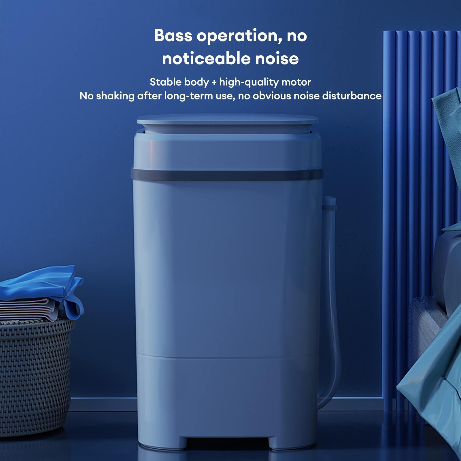 HODEKT 7KG Mesin Basuh Large Capacity, Family Mini Washing Machine ...