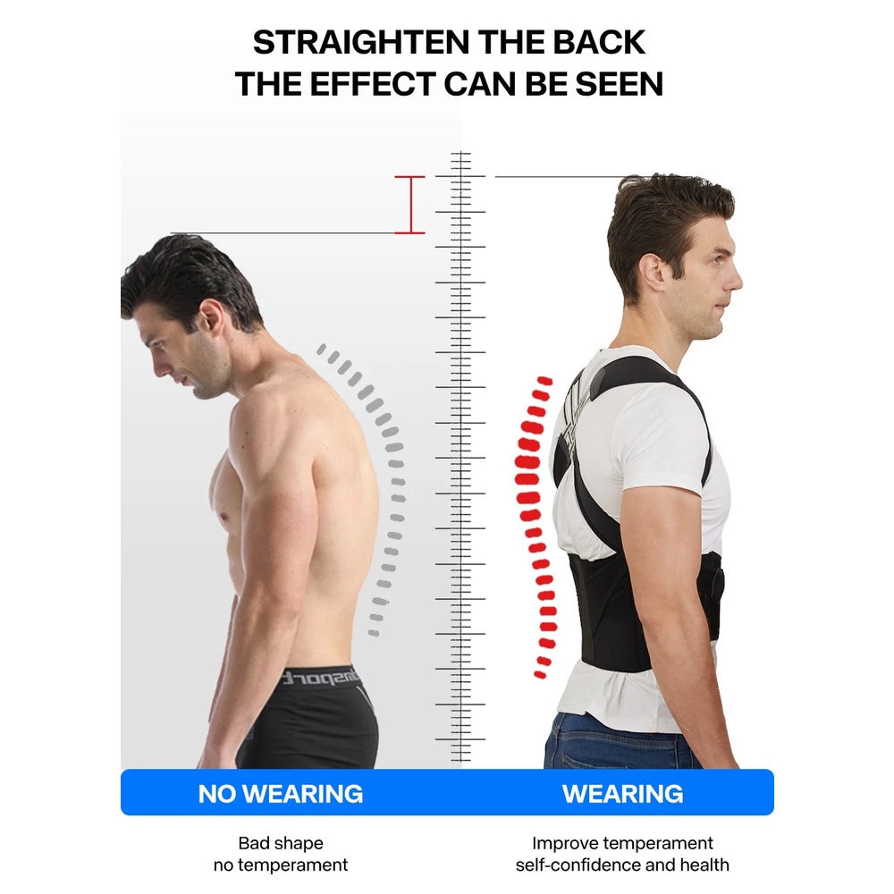 Back posture corrector,back bone support, spine support, back bone ...