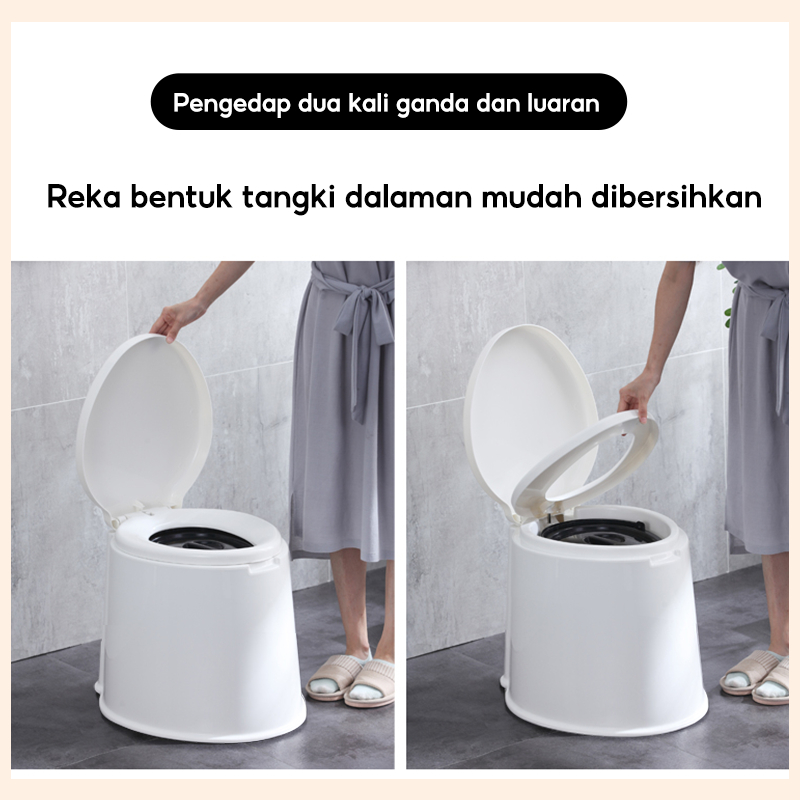 IKEA Mobile Portable Toilet Detachable Plastic Toilet For Adult Elderly ...