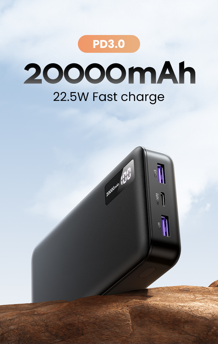 UGREEN 20000mAh PD20W PowerBank Fast Charging Power bank USB Type C Portable Charger Compatible ...