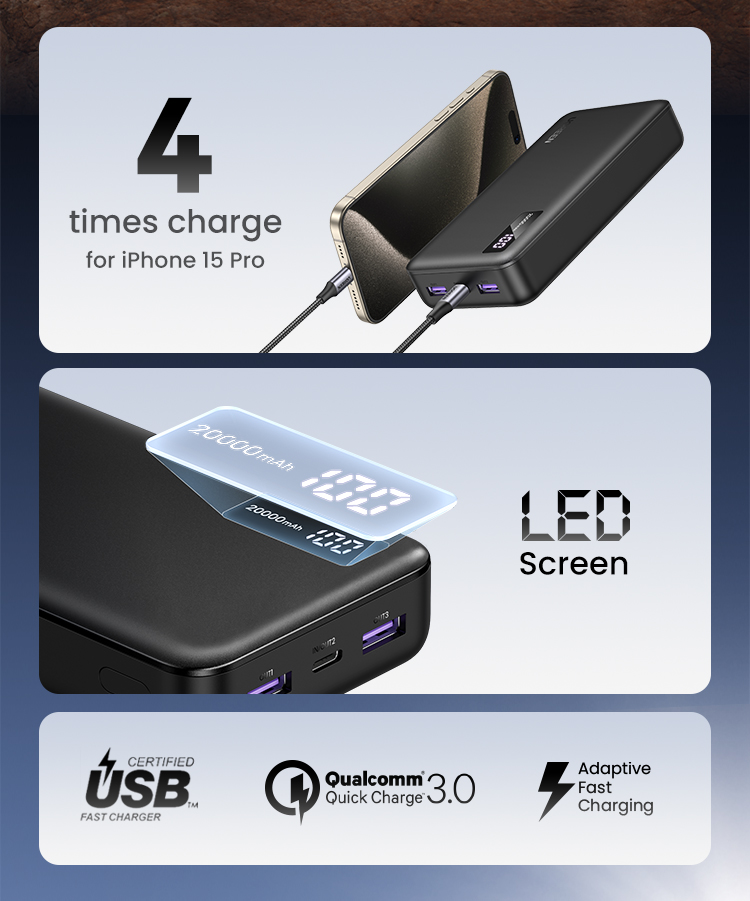 UGREEN 20000mAh PD20W PowerBank Fast Charging Power bank USB Type C ...