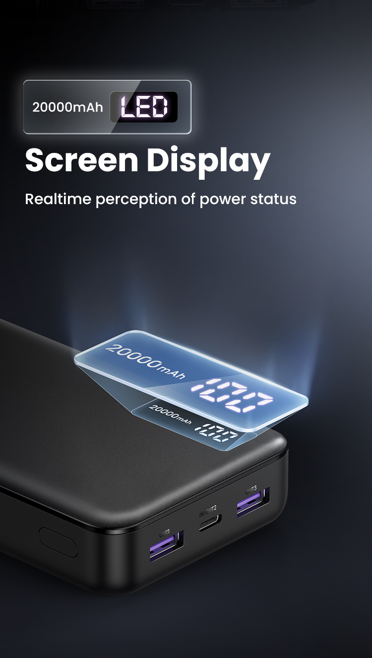 UGREEN 20000mAh PD20W PowerBank Fast Charging Power bank USB Type C Portable Charger Compatible ...