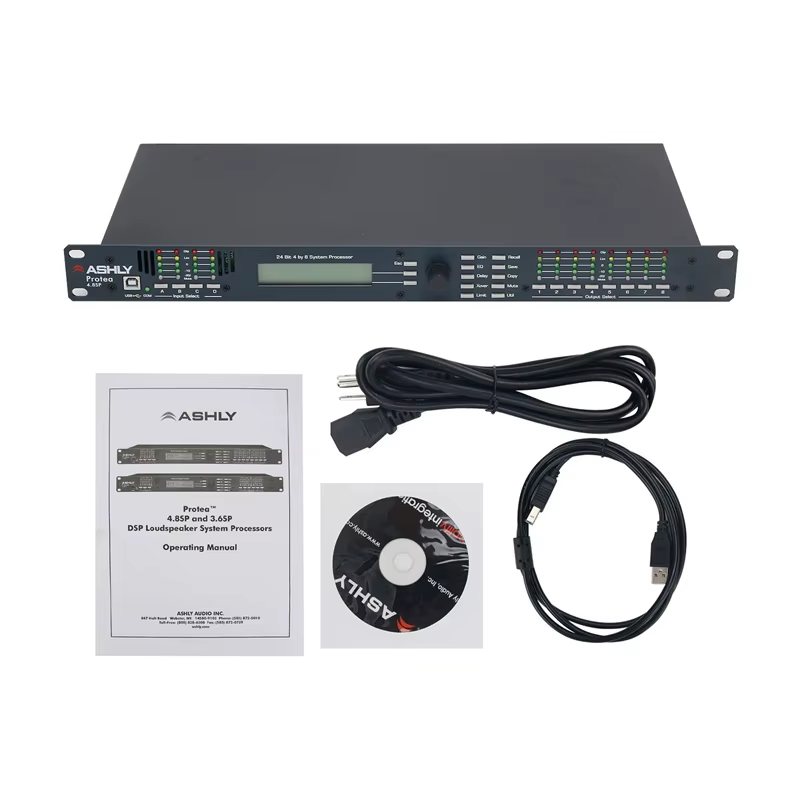 4.8SP 220V Digital DSP Audio Processor Original Software 4 Input 8 Output Professional Sound ...